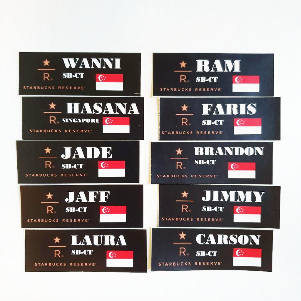 Personalised Name Tag Stickers | Shopee Singapore