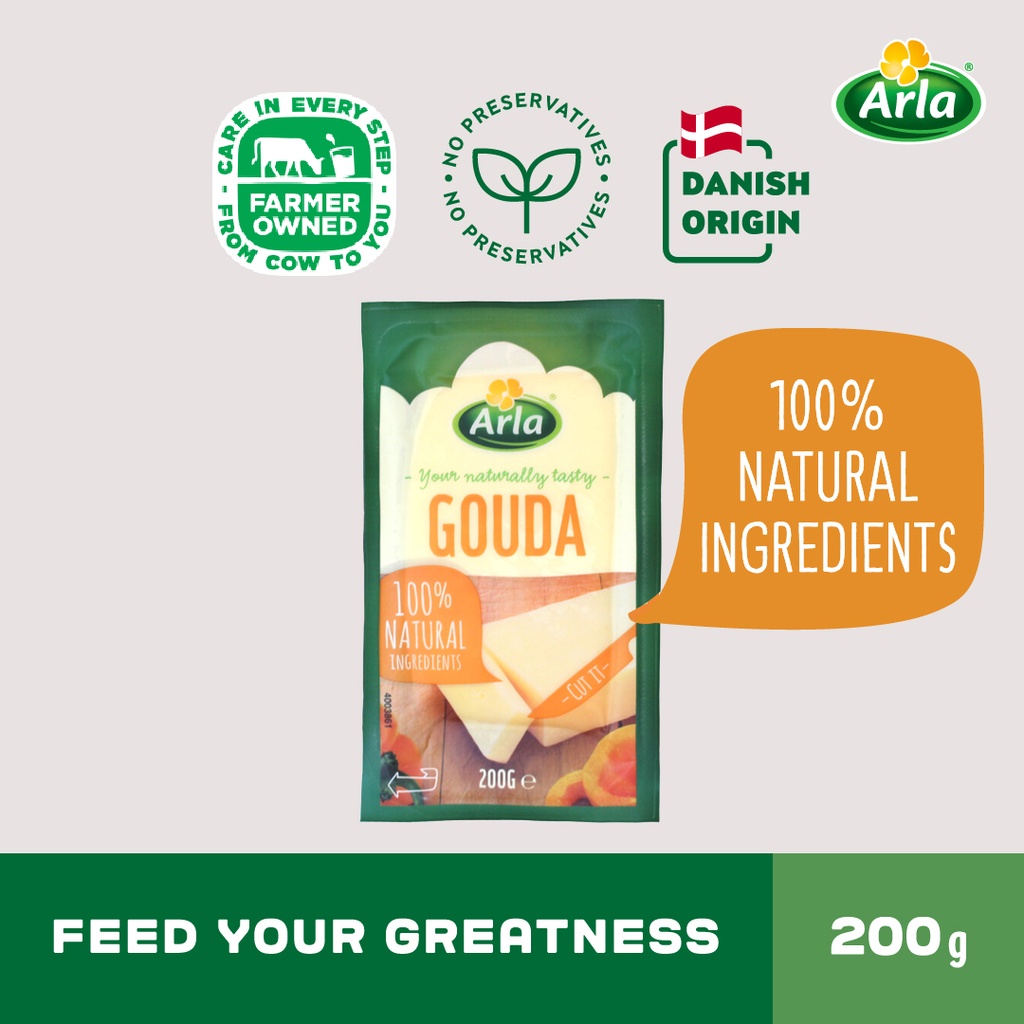 Arla Gouda Cheese Block 200g | Shopee Singapore