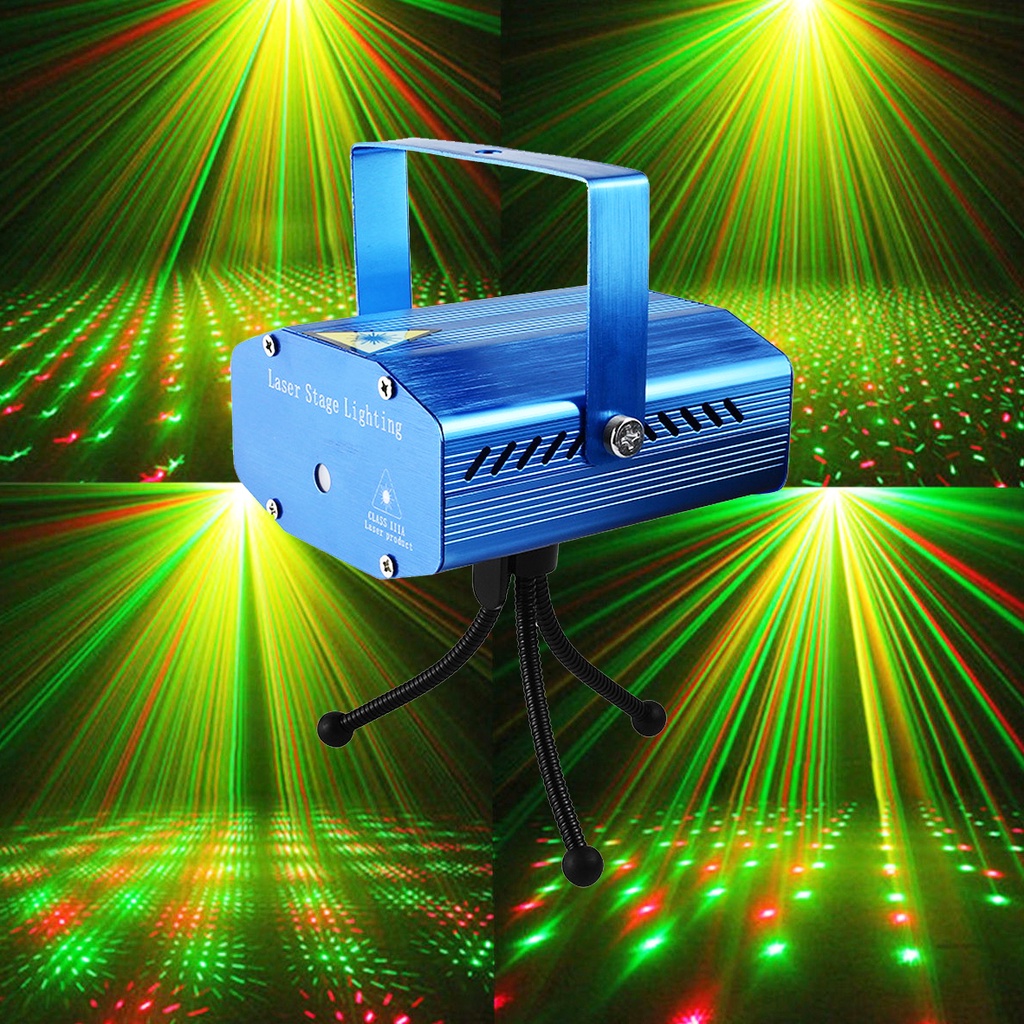 Mini Portable IR Remote RG Meteor Laser Projector Lights DJ KTV Home ...