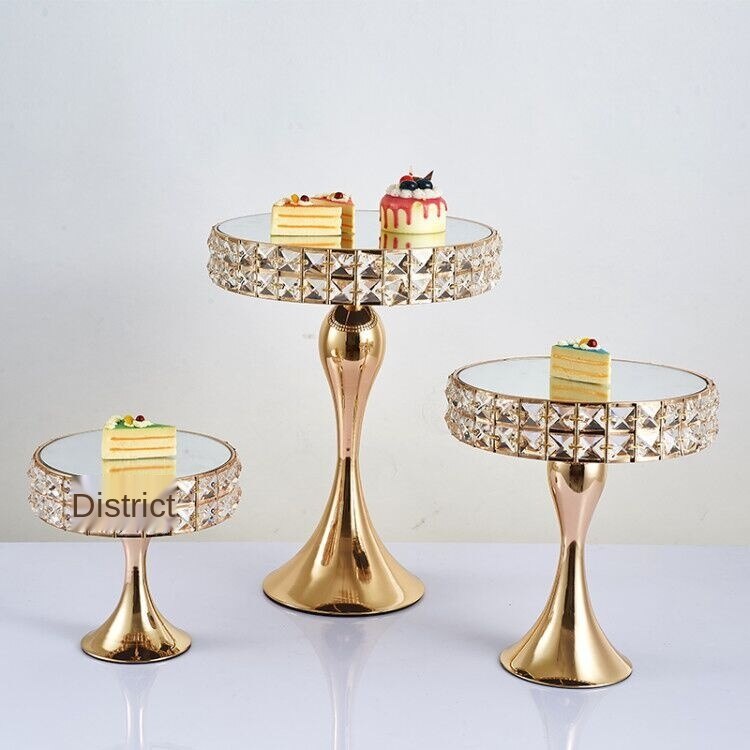 European Cake The Crystal Cake Stand Wedding High-Legged Cake Plate ...