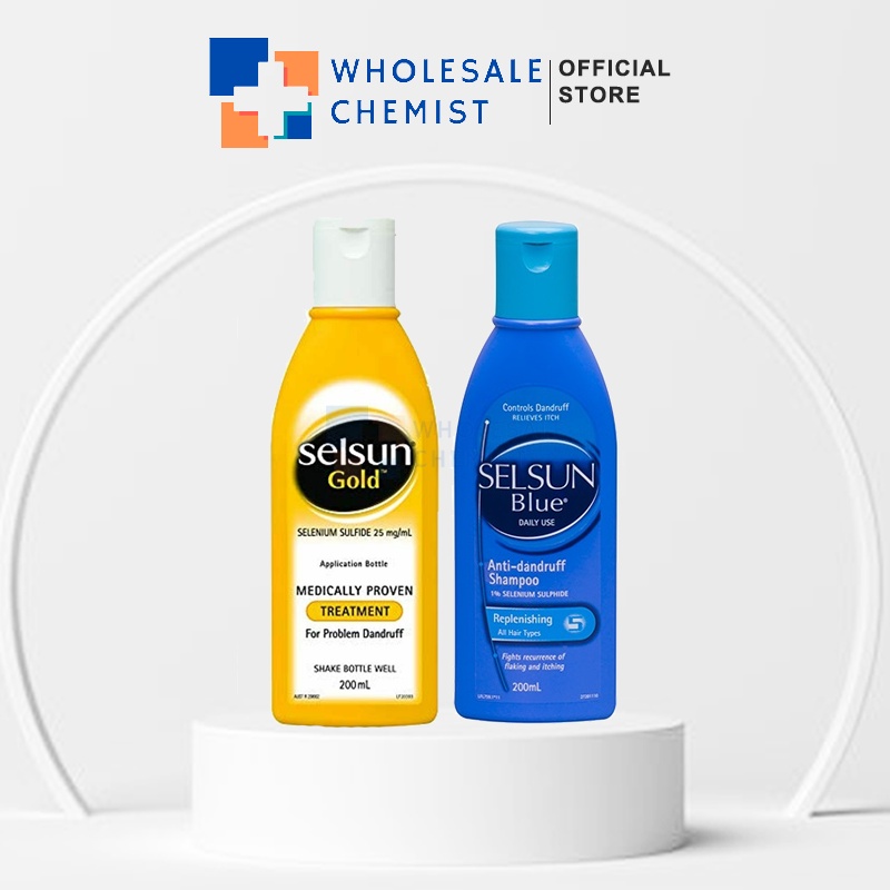 Selsun Gold / Selsun Blue Treatment 200ml Medically Proven Treatment ...