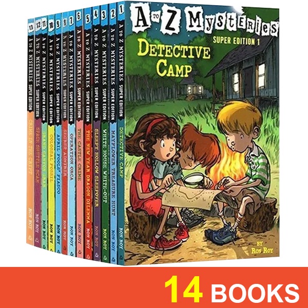 [SG Stock] A to Z mysteries Super Edition (14 books) | Shopee Singapore