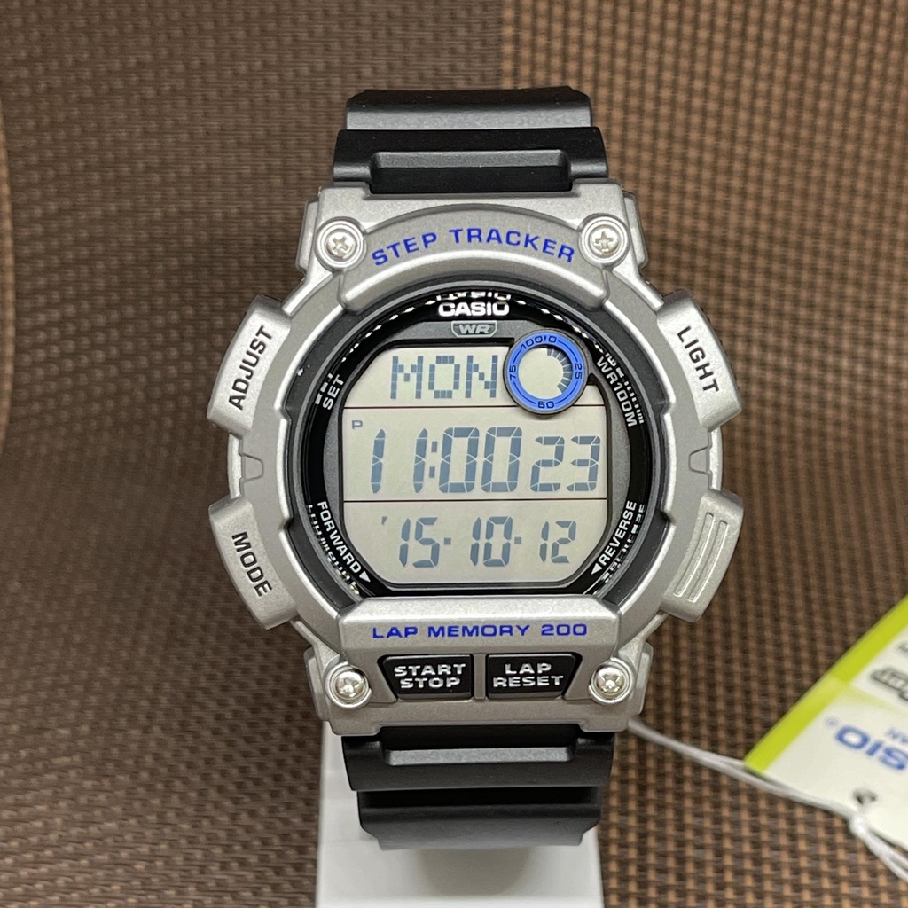 Casio WS-2100H-1A2 Step Tracker Dual Time Digital Stopwatch Men's Sport Watch | Shopee Singapore