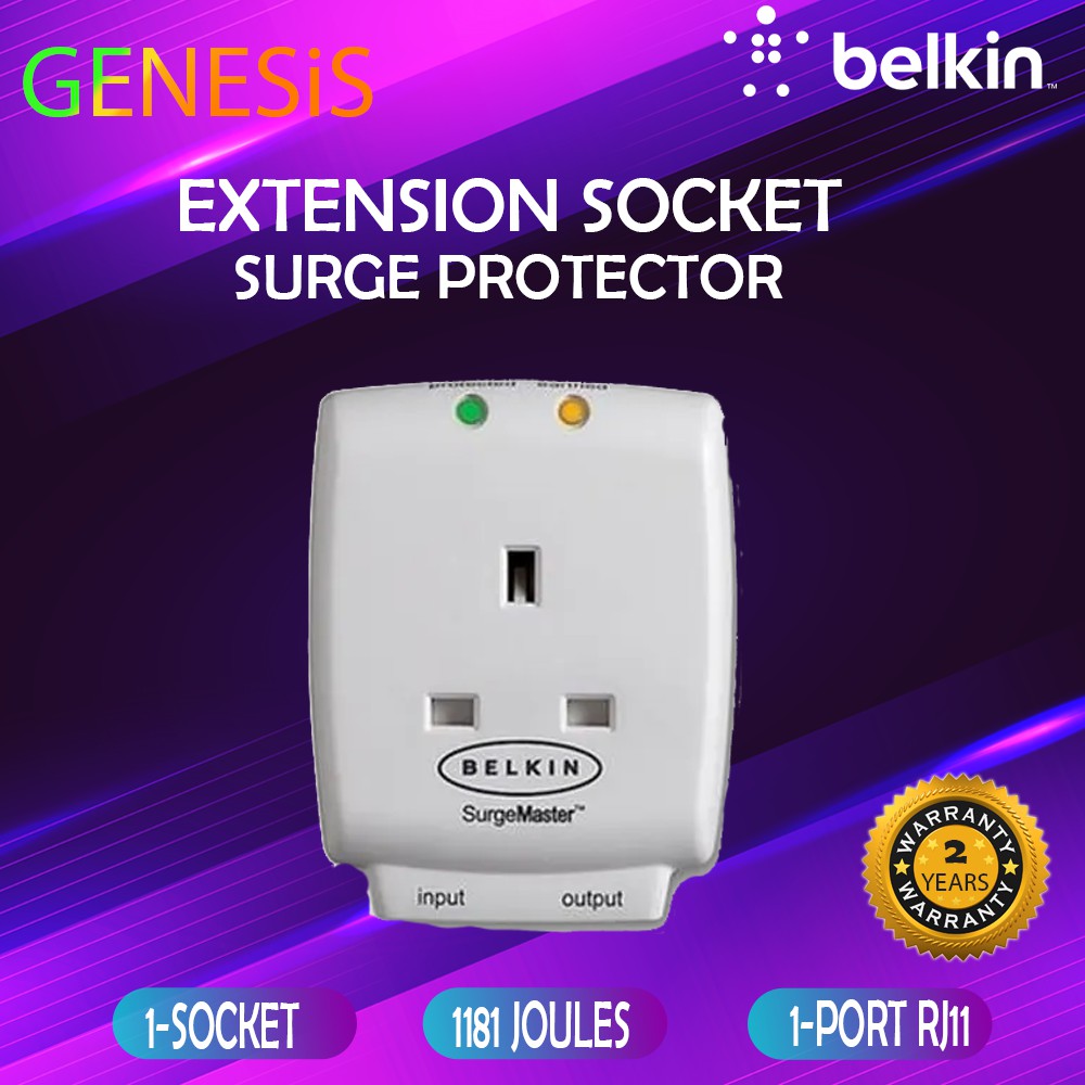 BELKIN MASTER CUBE HOME SERIES 1-OUTLET SurgeCube SURGE PROTECTOR ...