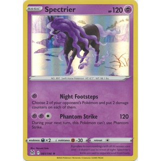 [Pokemon Cards] Spectrier - 081/196 - Holo Rare (Lost Origin) | Shopee ...