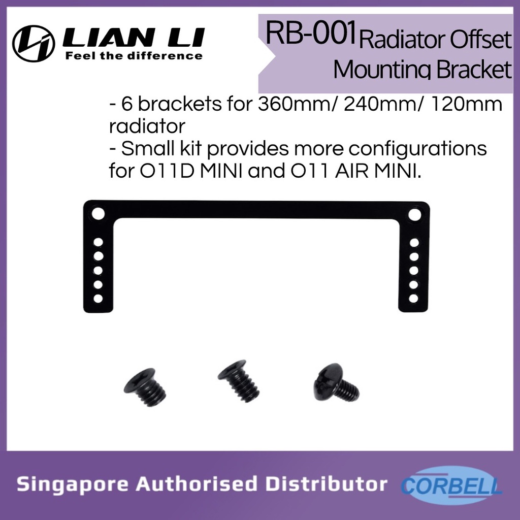 Lian Li RB-001 Radiator Offset Mounting Bracket Configurations for O11D ...