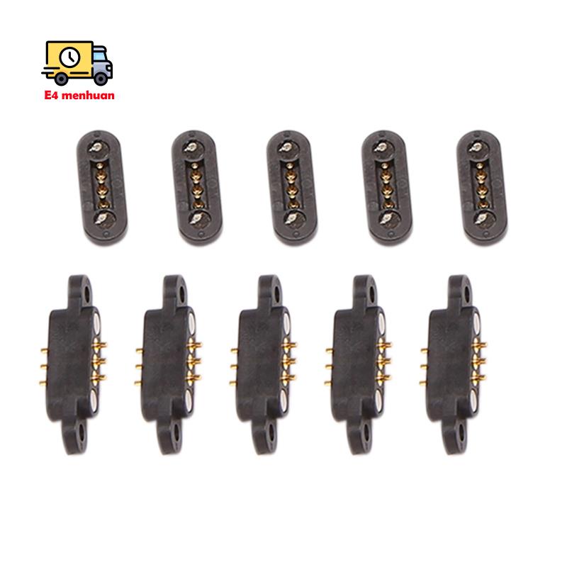 5 Pairs Spring Loaded Magnetic Pogo Pin Connector 3 Positions Magnets ...