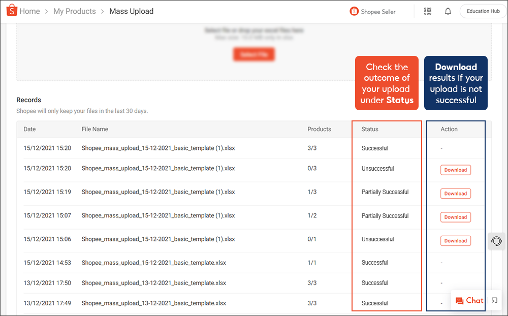 Upload Mass Upload template | MY Seller Education [Shopee]