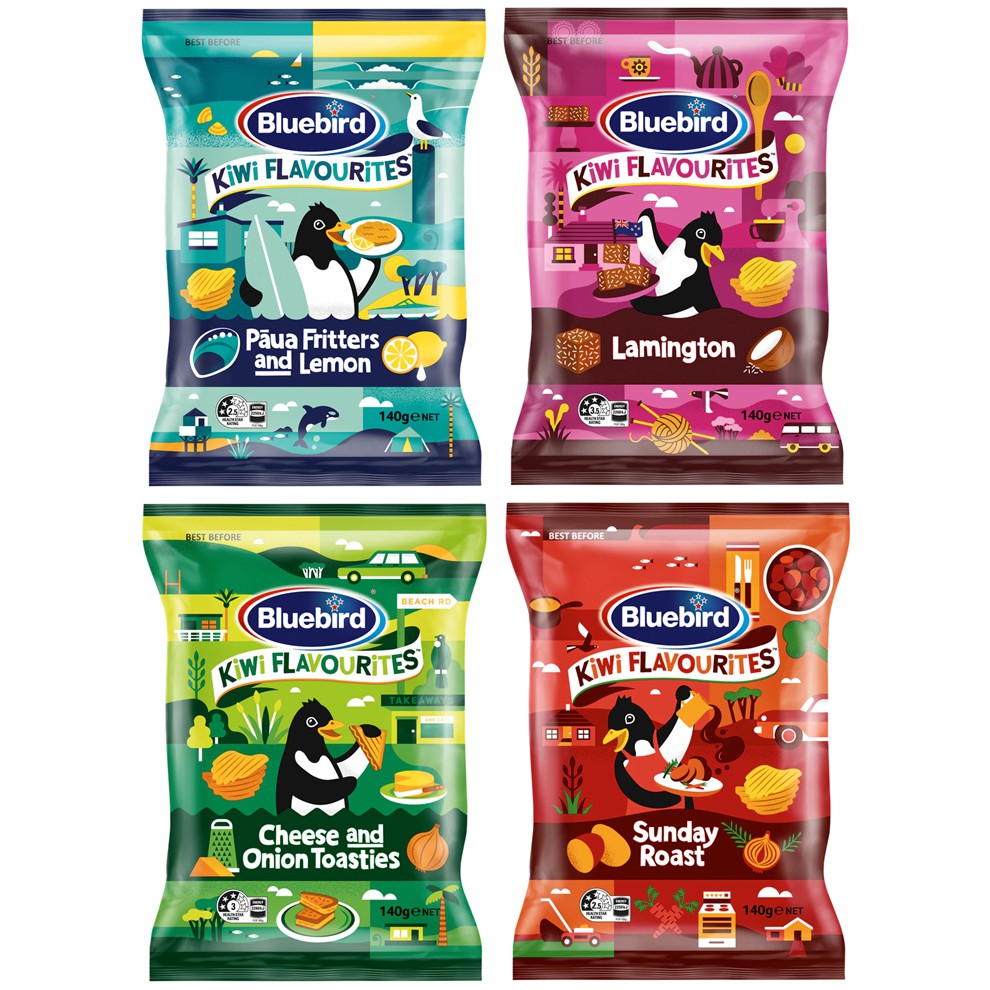 Bluebird Potato Chips | Original | NEW!! Kiwi Flavourites | Delisio x1 ...