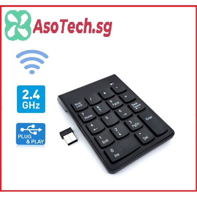 Wireless Number Numeric Keypad 2.4G | Shopee Singapore