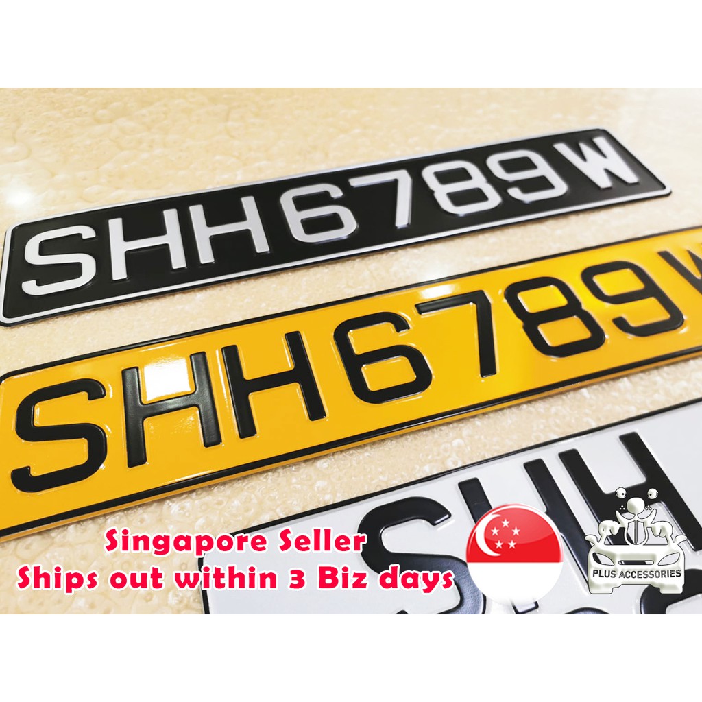 Car License Plate (Embossed) | Shopee Singapore
