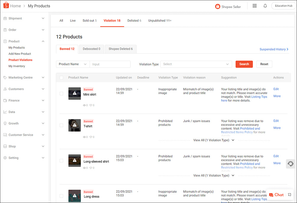 Understanding invalid product attributes | Shopee SG Seller Education Hub