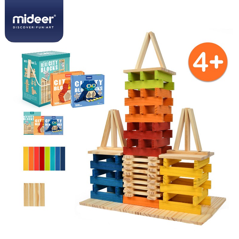 Mideer Creative Tower City Block Blocks | Shopee Singapore