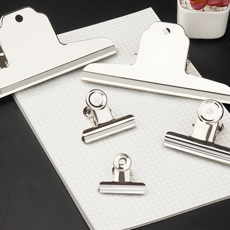 Licao 6Pcs Large Stainless Steel Clips, Drawing Board Clip, Ticket ...
