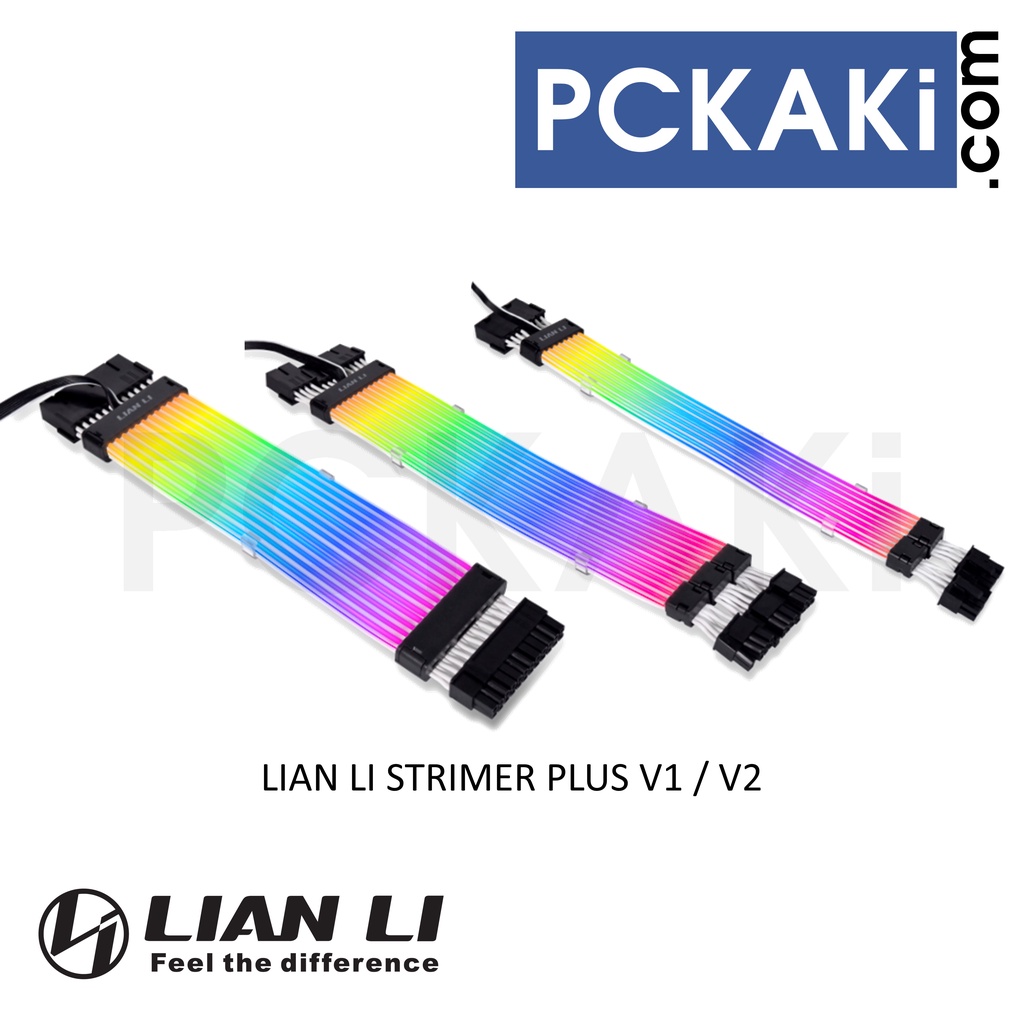 LIAN LI STRIMER PLUS V1 / V2 ARGB POWER SUPPLY EXTENSION ARGB CABLES ...