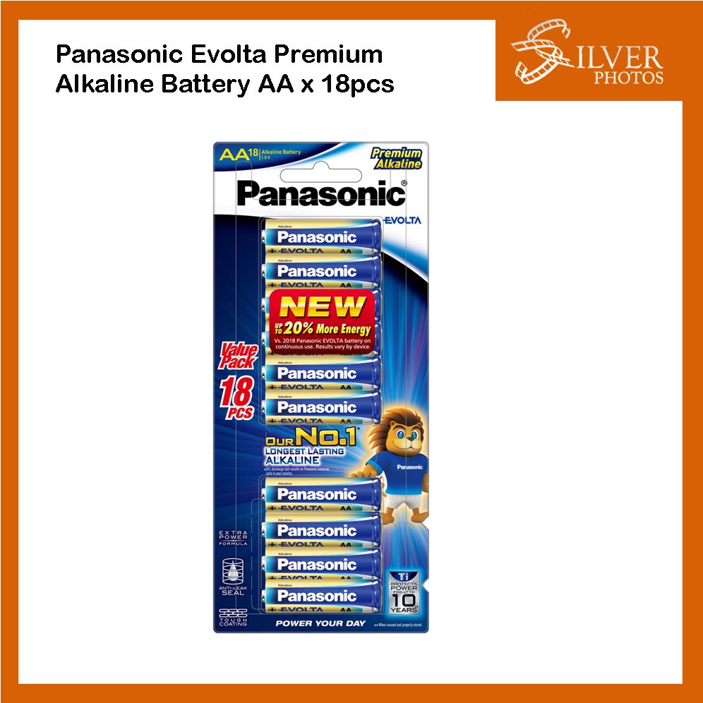 1pk (18pcs) Panasonic Evolta AA (2A) Premium Alkaline Battery | Shopee Singapore