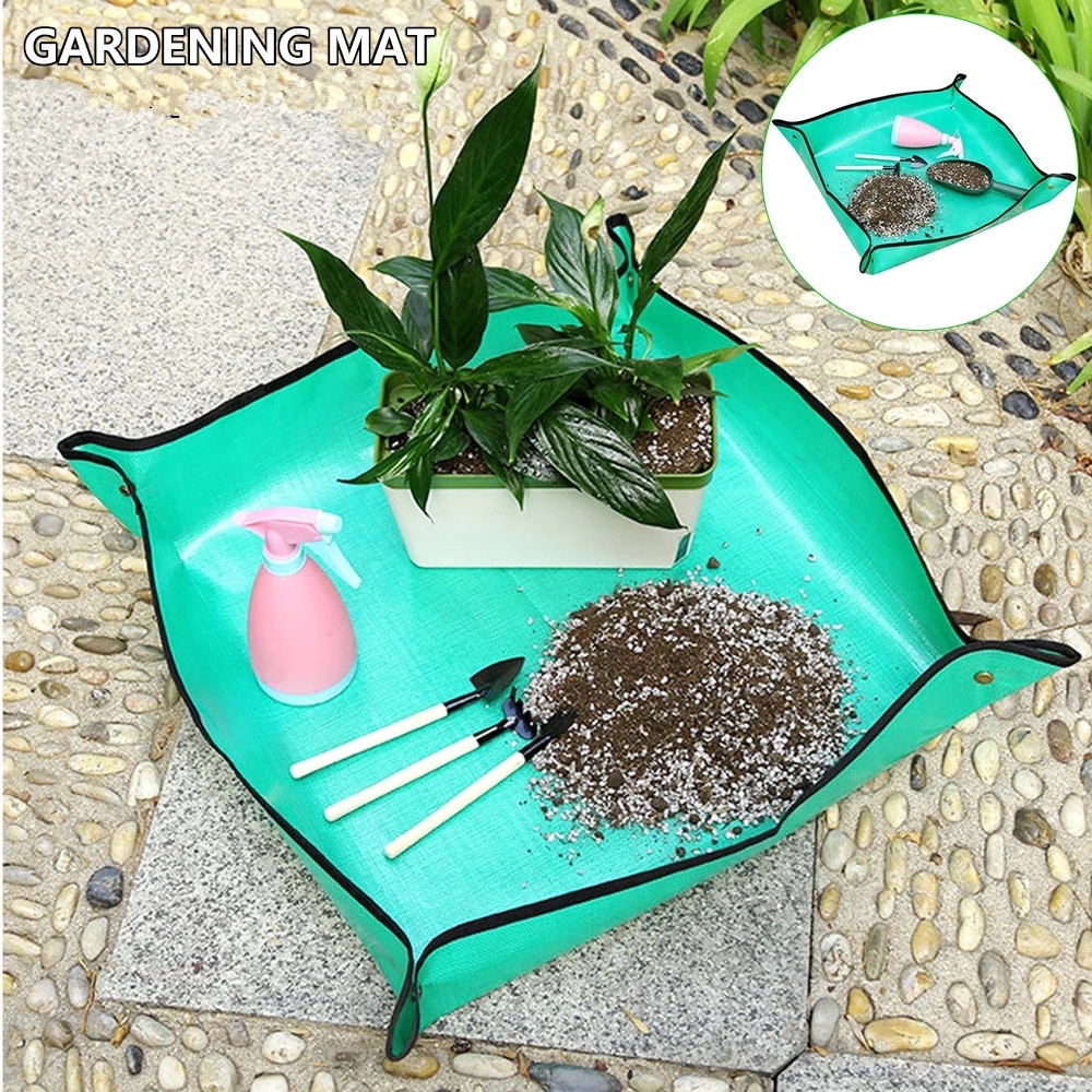 Planting Mat PE Gardening Potting Mat Waterproof Reusable Flower ...