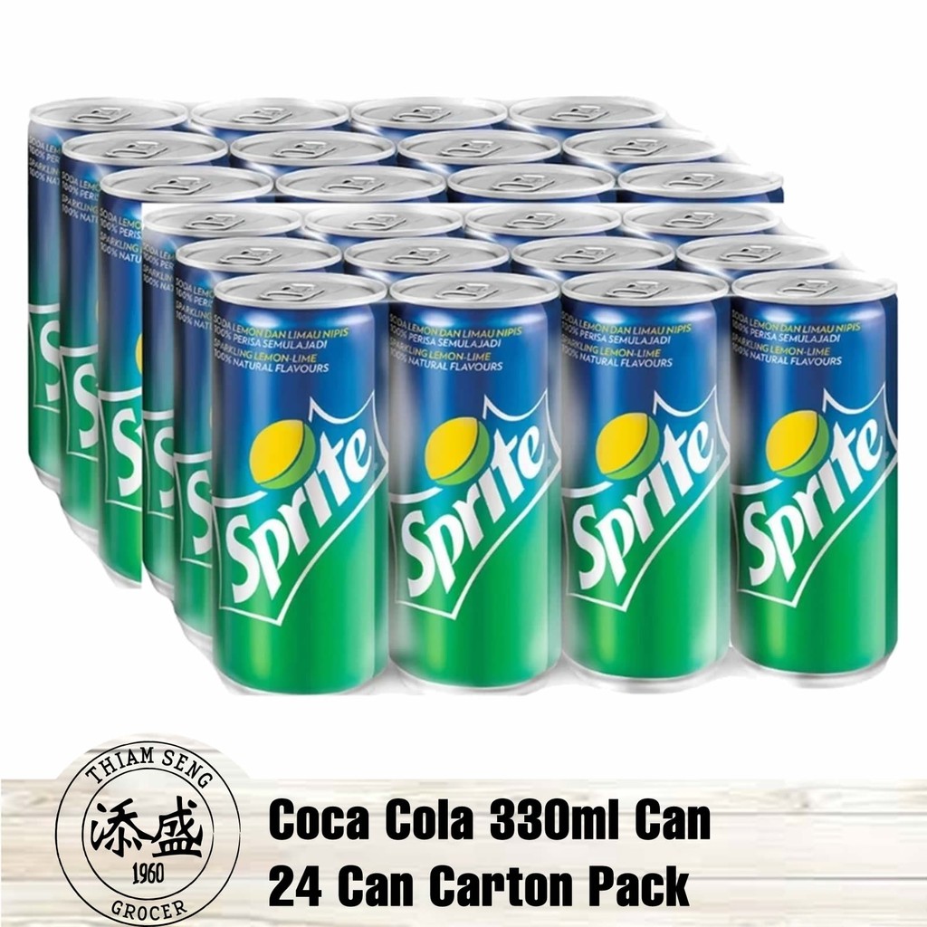 Sprite 320ml x 24 Can Carton Pack Healthier Choice | Shopee Singapore