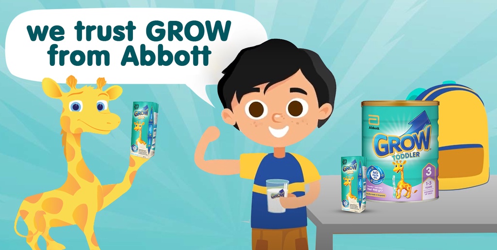 [Bundle of 4] GROW Growing Up Milk for Kids - Ready-To-Drink Vanilla (3 ...