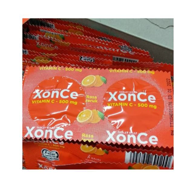 Contents 2 Orange Xonce Tablets (vitamin C) | Shopee Singapore