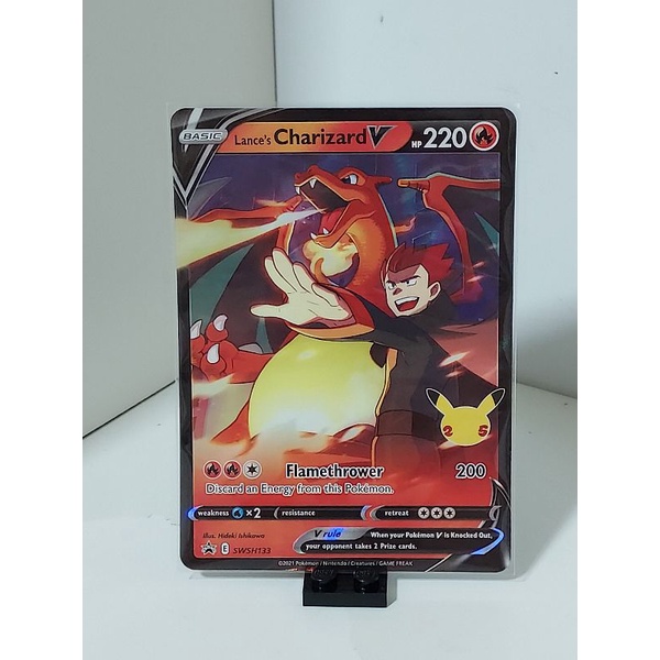 Pokemon lance's charizard V celebration promo card | Shopee Singapore