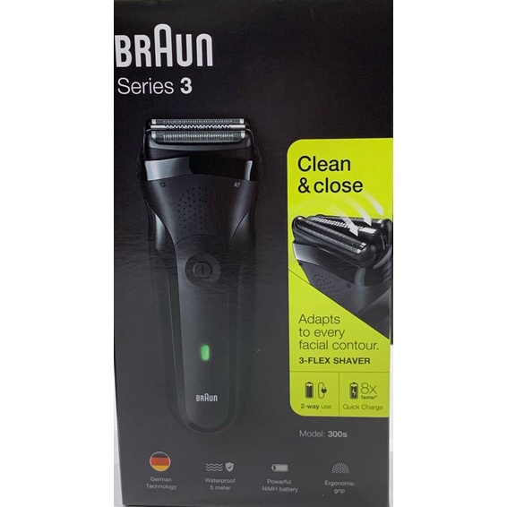 Braun electric shaver S3 300s- rechargeable electric shaver with one ...