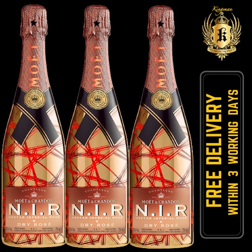 Moet & Chandon NIR Nectar Imperial Rose Dry 750ml x 3 (BUNDLE DEAL ...