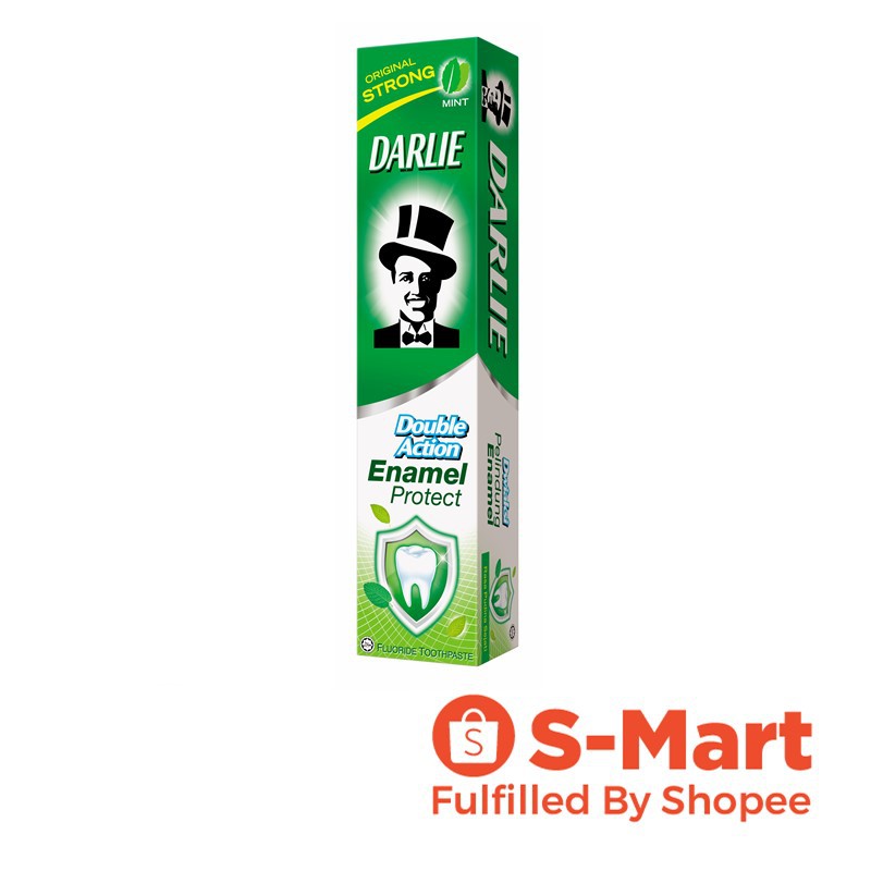 Darlie Double Action Enamel Protect Toothpaste, Ori Strong Mint, 200g ...
