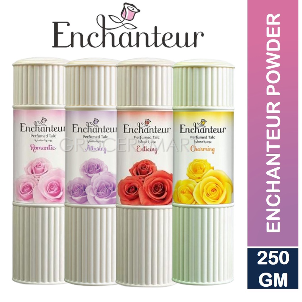 Enchanteur Powder Perfumed Talc, 250g | Shopee Singapore