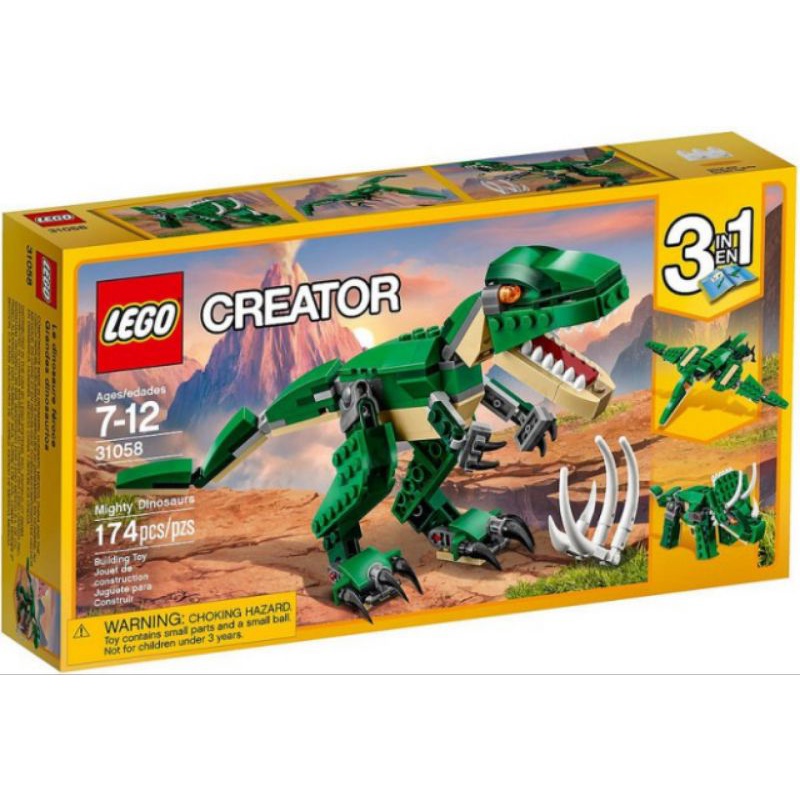 [Brickable SG] Lego 31058 Mighty Dinosaur (Green Edition) | Shopee ...