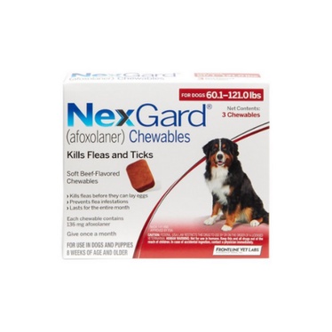 Nexgard (by Frontline) Afoxolaner Chewable Tablets for Dogs 25-50kg ...