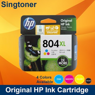 [Original]HP 804 804XL Black Tri-color Ink for HP ENVY 6220 7820 Tango ...
