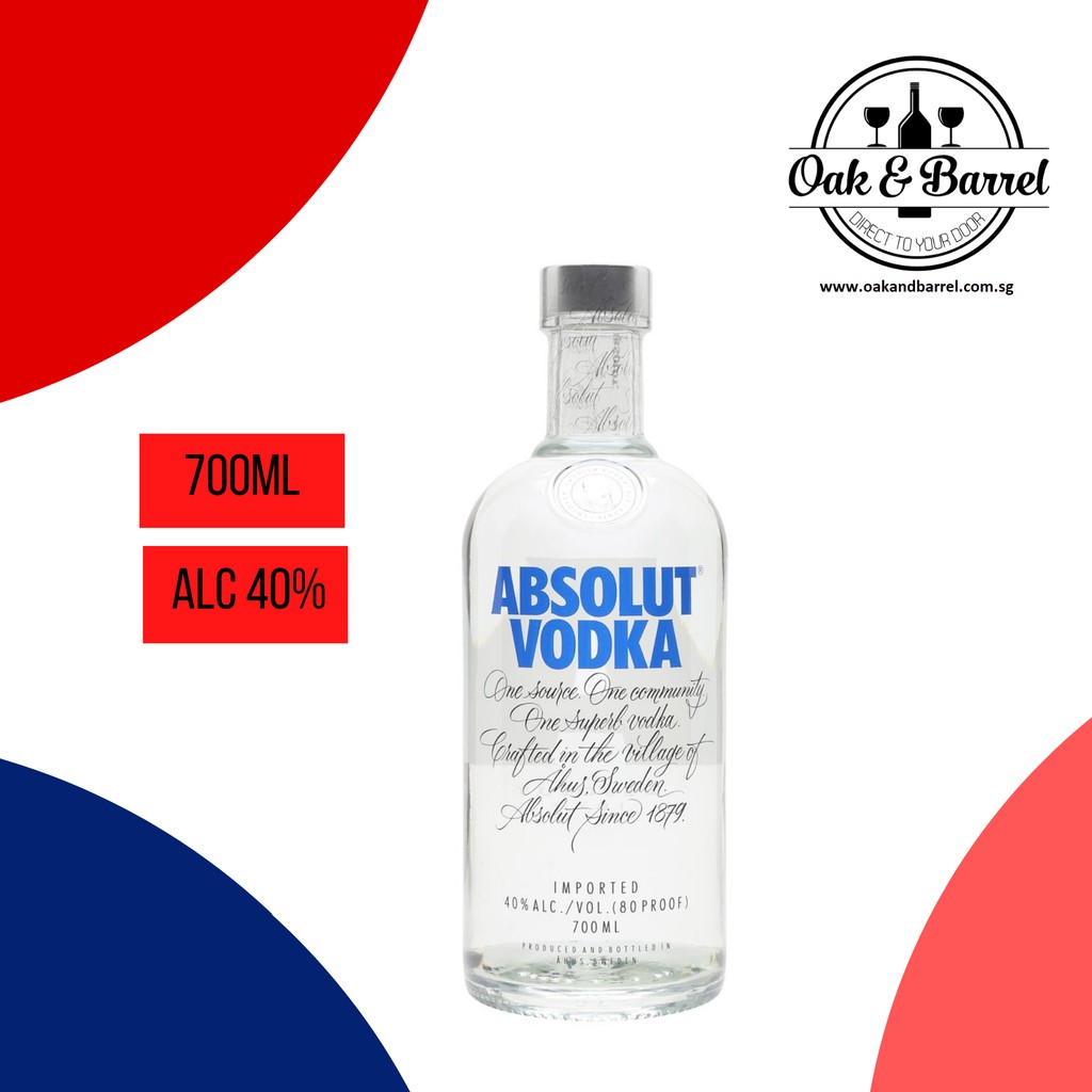 Absolut Vodka Blue 700ml | Shopee Singapore