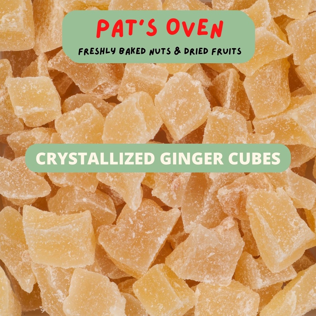 Crystallized Ginger Cubes, Pats Oven Healthy Baked Nuts & Dried Fruits (Healthy snacks) | Shopee ...