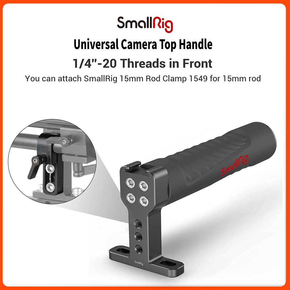 SmallRig Non-slip Camera Top Handle with Rubber Grip and Shoe Mount for ...