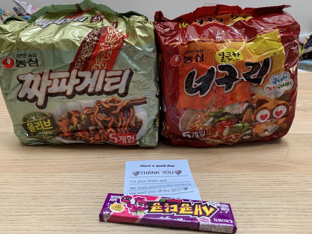 NONGSHIM Neoguri+Chapaghetti Korean instant noodle PARASITE Chapaguri ...
