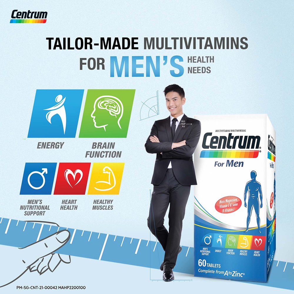CENTRUM Multivitamin for Men, Vitamin C,Iron,Magnesium for Immune ...
