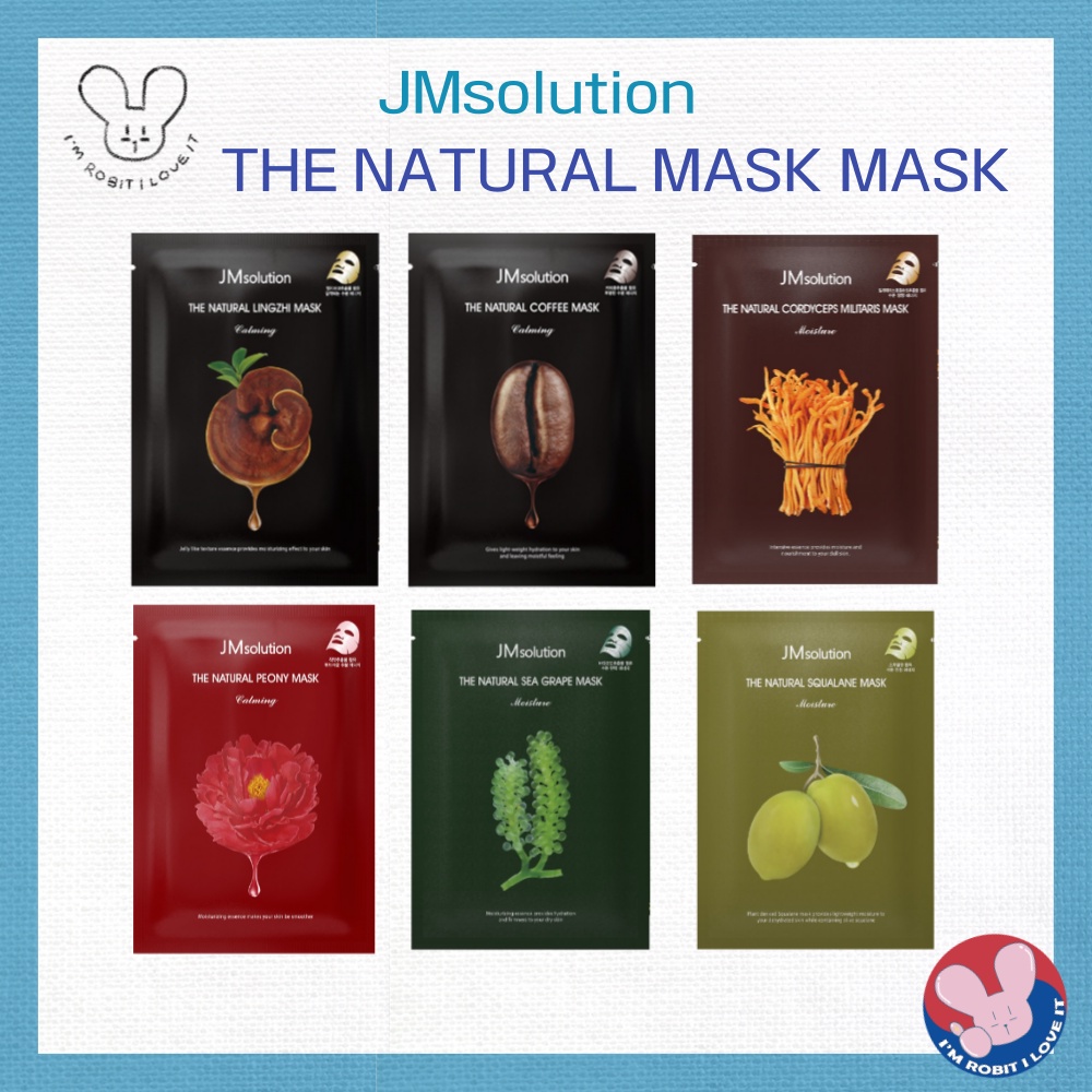 [JM Solution] THE NATURAL MASK 6 types jm solution mask / jm solution ...