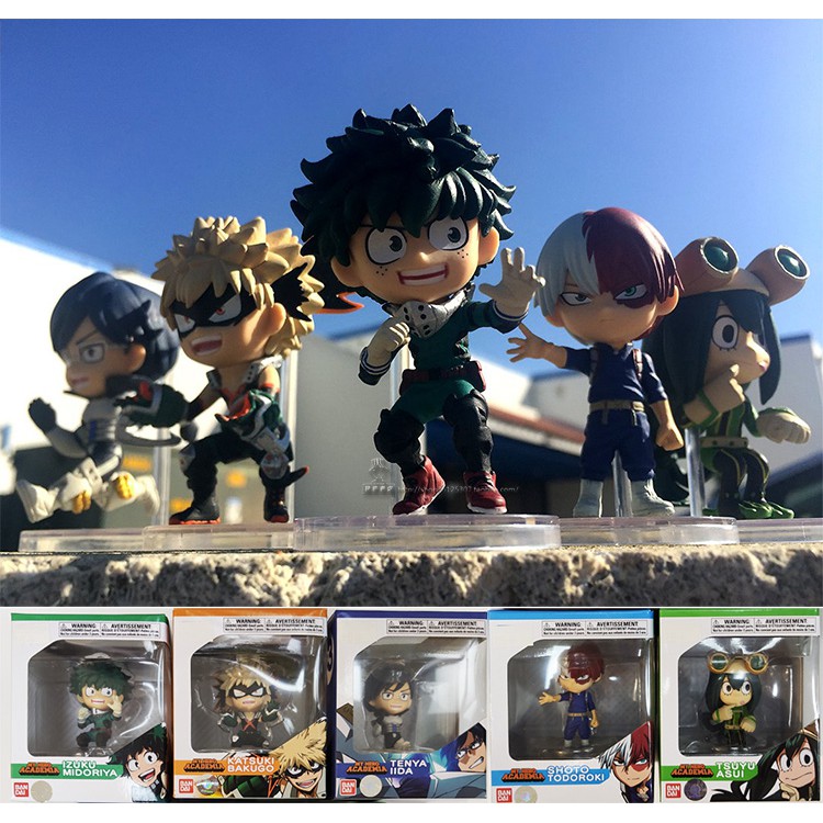 My Hero Academia CHIBI MASTERS Bakugo, Todoroki, & Tsuyu Asui Figure ...