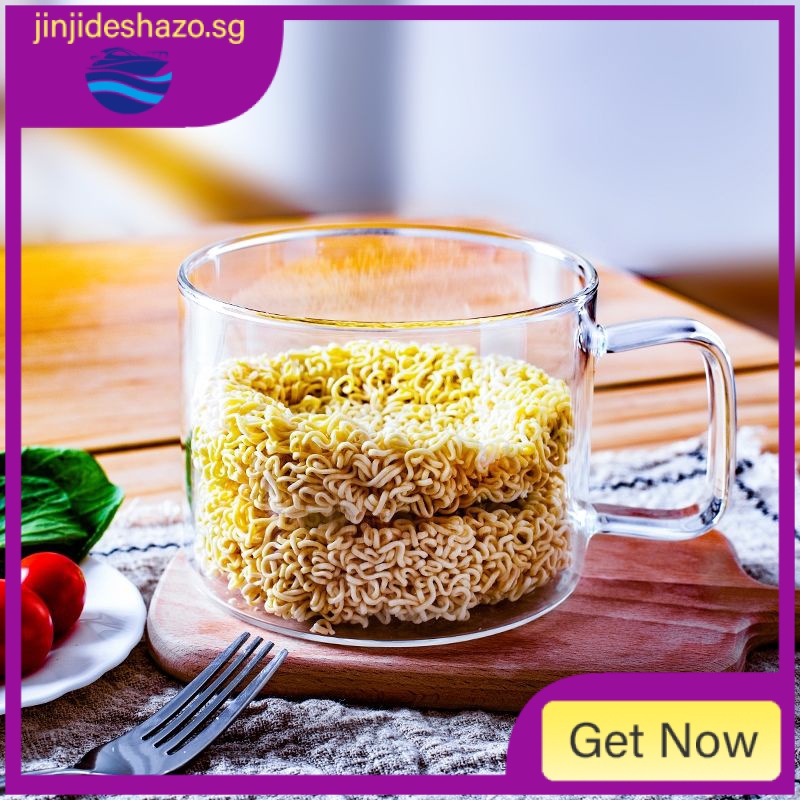 Instant Noodle Bowl Single Glass Cup Student with Dormitory Stove with ...