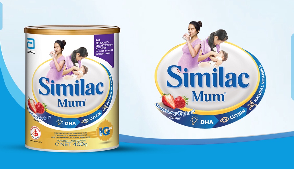 Similac Mum Strawberry Yoghurt Maternal Milk Powder (400g) | Shopee ...