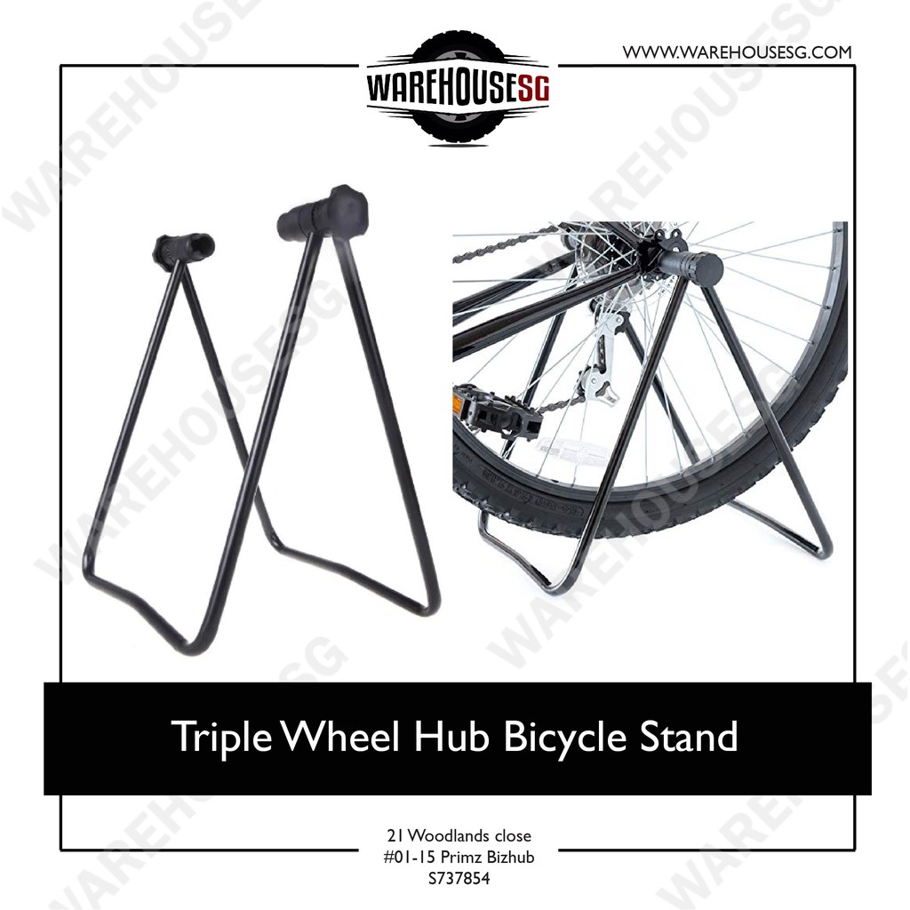 Triple triangle Wheel Hub Bicycle Stand | Shopee Singapore