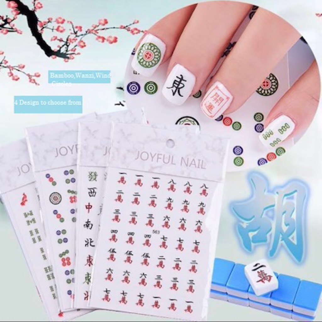Mahjong Nail Stickers | Shopee Singapore