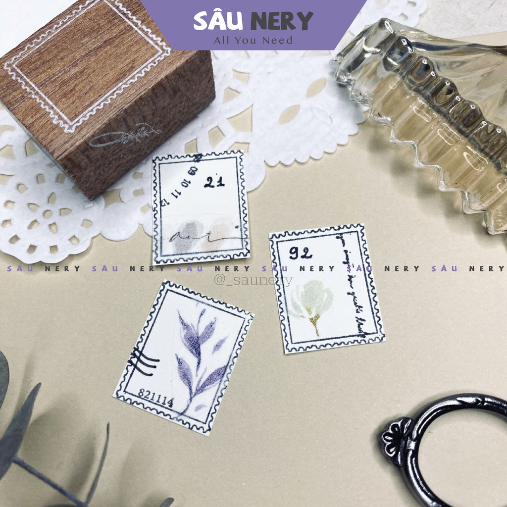 Deep Nery - SNB08 - Wooden Stamp Postal Stamp by Jieyanow Atelier ...