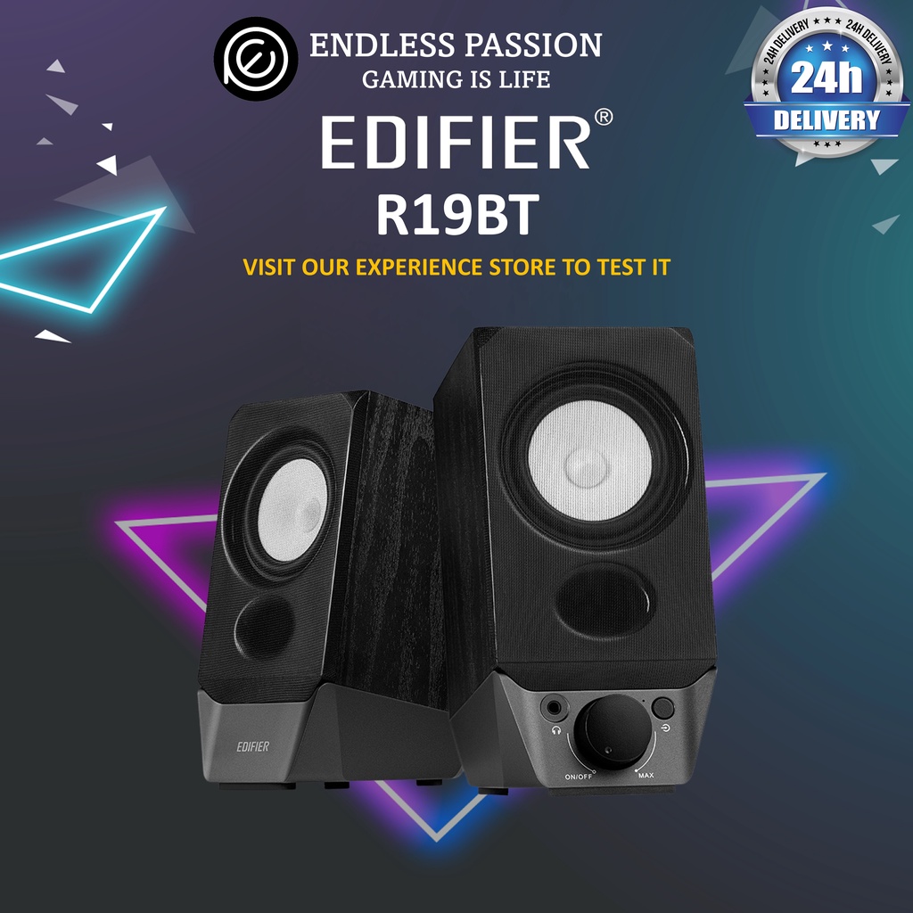 Edifier R19BT 2.0 PC Speaker System with Bluetooth | Shopee Singapore