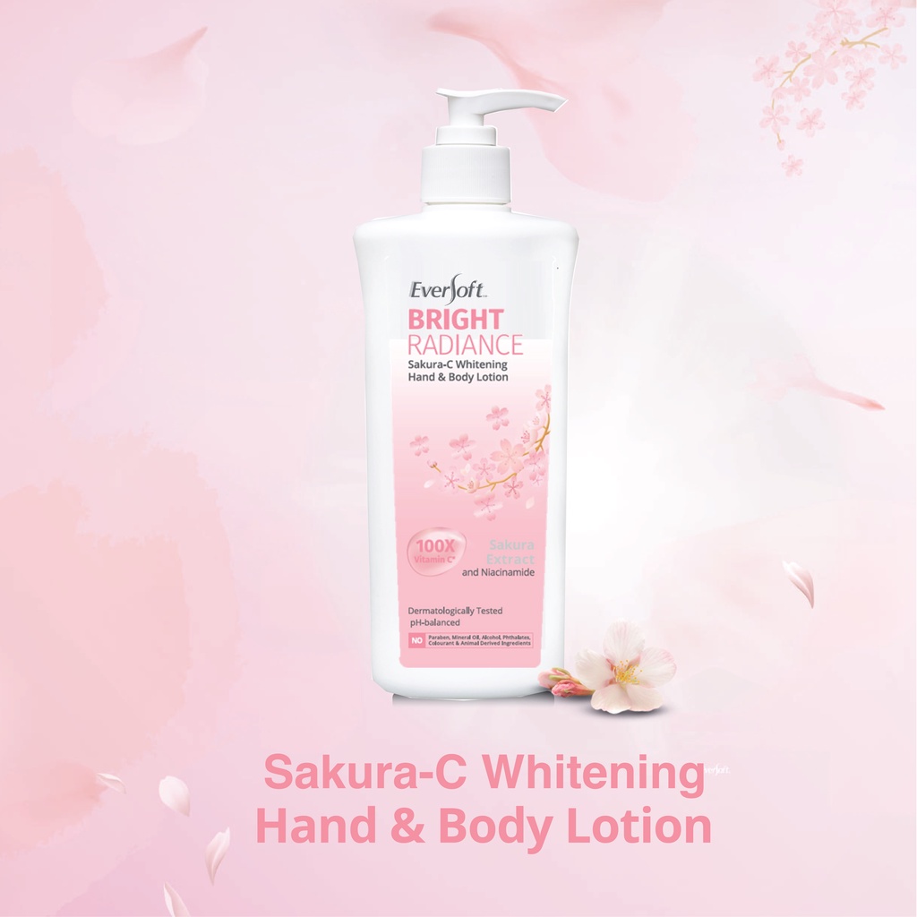 EVERSOFT Bright Radiance Whitening Hand & Body Lotion 400ml | Shopee ...
