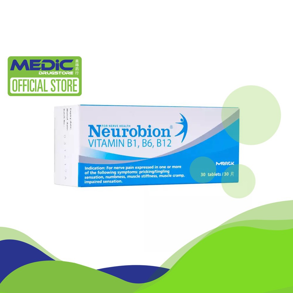 [Bundle of 2] Neurobion Vitamin B1 B6 B12 30s - By Medic Drugstore *NEW ...