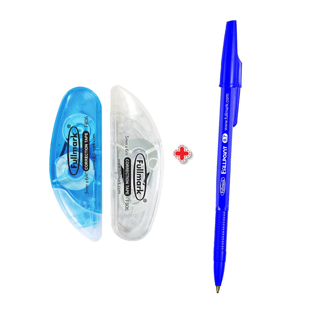 Fullmark Correction Tape & Ballpoint Pen Set | Shopee Singapore