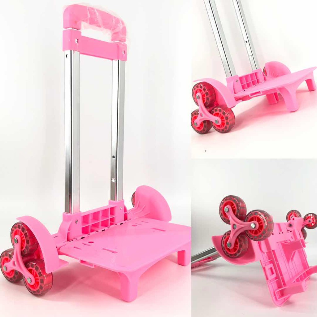 Kid Children Tri 6-Wheel Trolley for School Bag Staircase Bag Trolley ...
