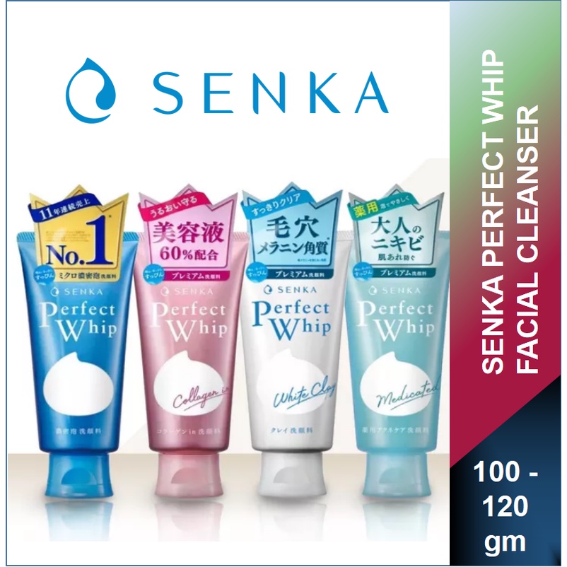 Senka Perfect Whip Facial Cleanser, 100g-120g | Shopee Singapore